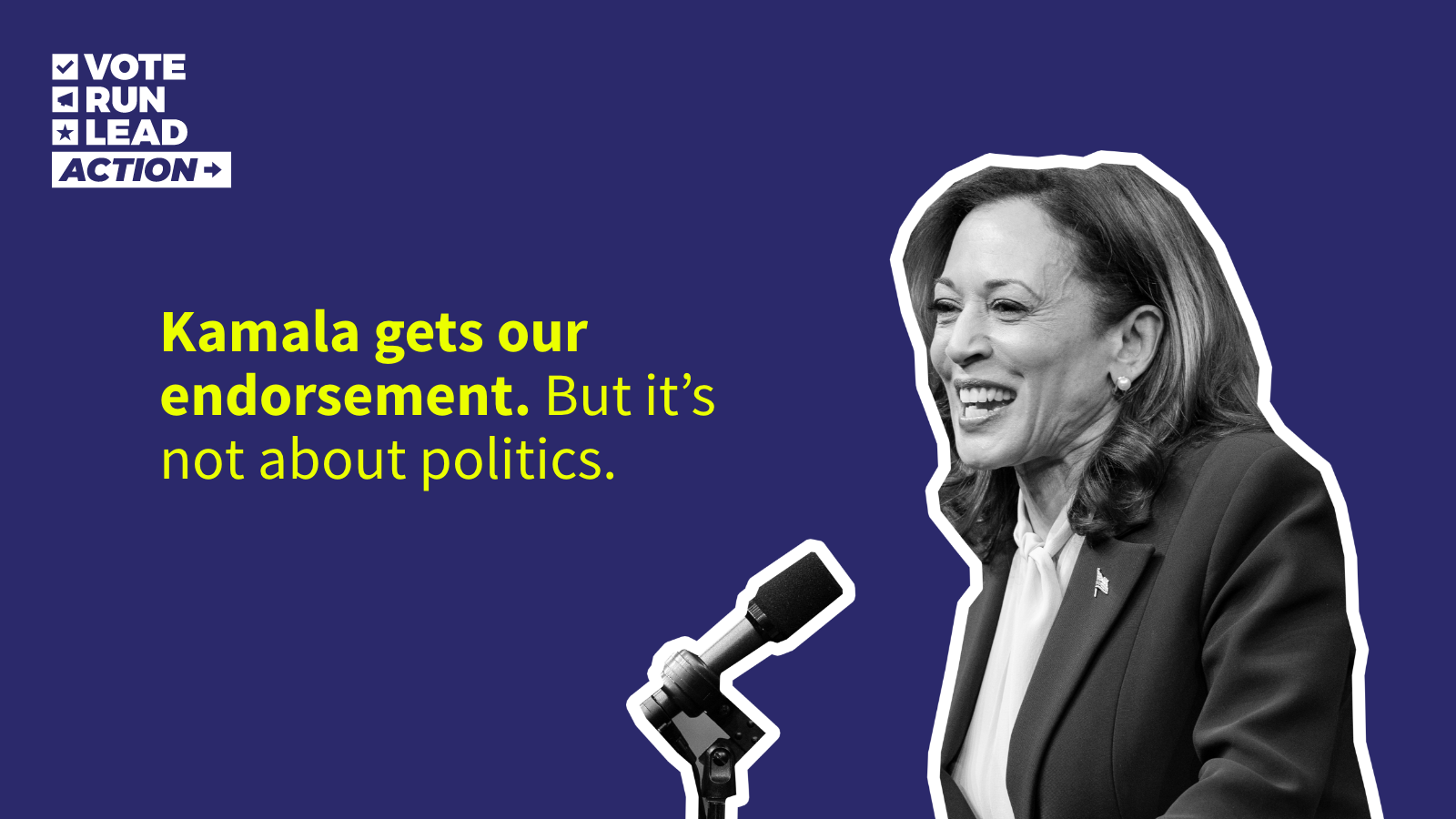 VRLA Endorses Kamala Harris - Vote Run Lead Action